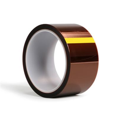 China PET Golden Heat Resistant Masking Tape Adhesive Kapton Polyimide Tape For Insulation for sale