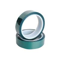 China 2 inch Insulation PET Adhesive Tape Green Pet Polyester Silicone Masking Tape for sale