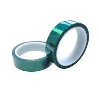 China 2 inch Insulation PET Adhesive Tape Green Pet Polyester Silicone Masking Tape for sale