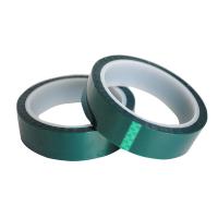 China 2 inch Insulation PET Adhesive Tape Green Pet Polyester Silicone Masking Tape for sale