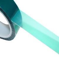 China 2 inch Insulation PET Adhesive Tape Green Pet Polyester Silicone Masking Tape for sale