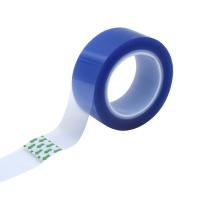 China Blue Polyester PET Adhesive Tape Silicone Masking Tape For Glass for sale
