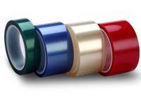 China 90mic Blue Adhesive Double Sided PET Tape Heat Resistant Masking Tape for sale