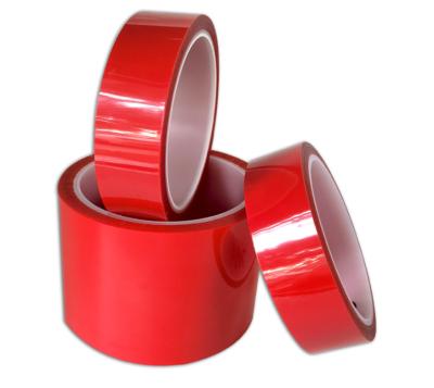 China High Temperature Double Sided PET Adhesive Tape With Red Mopp Film 30m-1000m for sale