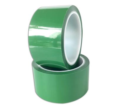 China 40mic PET Adhesive Tape Green High Heat Insulation Tape for Lithium Battery Termination for sale