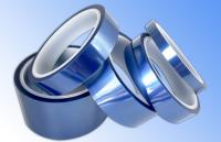 China Single Sided Blue PET Polyester Masking Tape 48mm Paint Protection Shielding for sale