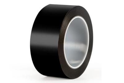 China Black Rubber PVC Adhesive Tape Single Sided 50mm for sale