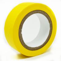 China Waterproof Insulation PVC Tape 25mm Yellow Flame Resistant for sale