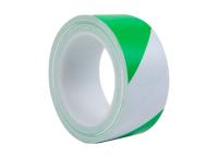 China Waterproof Insulation Electrical PVC Protection Tape Green White Stripes 40mm for sale