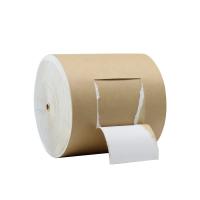 China Recycled Wrapping Brown Kraft Paper Jumbo Roll 100% Virgin Wood Pulp for sale