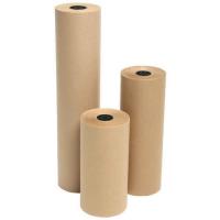 China 1260mm Recycled Blank Brown Craft Paper Tape Jumbo Roll For Flowers Gifts Wrapping for sale