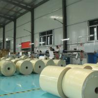 China Silicone Coated Brown Kraft Paper Jumbo Roll 100% Virgin Pulp 1040mm for sale