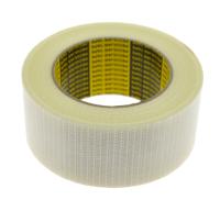 China White Fiberglass Adhesive Tape Bidirectional Filament Tape Cross Weaved for sale