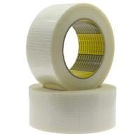 China White Fiberglass Adhesive Tape Bidirectional Filament Tape Cross Weaved for sale