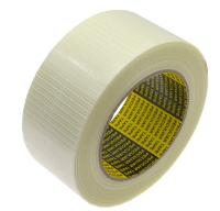 China White Fiberglass Adhesive Tape Bidirectional Filament Tape Cross Weaved for sale