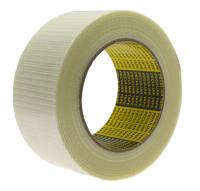 China White Fiberglass Adhesive Tape Bidirectional Filament Tape Cross Weaved for sale