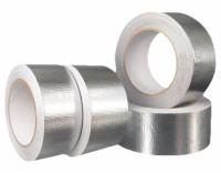 China HVAC Aluminum Fiberglass Insulation Tape Silver Aluminum Foil Tape for sale