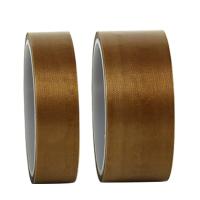 China Teflon PTFE Coated Fiberglass Adhesive Tape Heat Insulation for sale