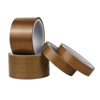 China Teflon PTFE Coated Fiberglass Adhesive Tape Heat Insulation for sale