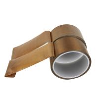 China Heat Resistant Teflon PTFE Film Coated Fiberglass Adhesive Tape For Bonding for sale