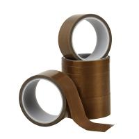 China Heat Resistant Teflon PTFE Film Coated Fiberglass Adhesive Tape For Bonding for sale