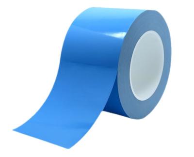 China Blue PE Film Fiberglass Adhesive Tape Double Side Thermal Insulation for sale