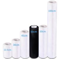 China Customized PE Lldpe Jumbo Stretch Film Pallet Wrapping Plastic Roll For Goods Parcel Packing for sale