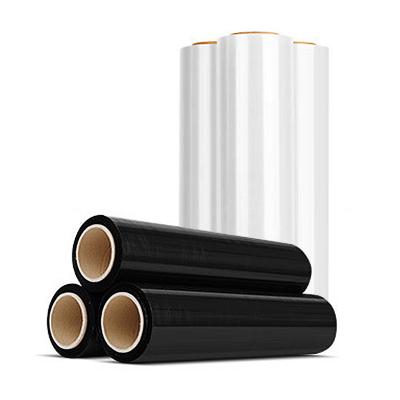 China Customized PE Lldpe Jumbo Stretch Film Pallet Wrapping Plastic Roll For Goods Parcel Packing for sale