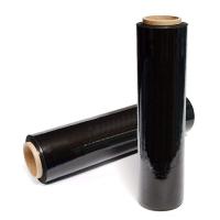China Black LLDPE Cast Packing Jumbo Stretch Film Roll For Pallet Wrapping for sale