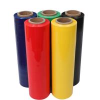 China Colourful Plastic 80 Gauge Stretch Wrap Film Jumbo Roll for sale
