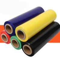 China Colourful Plastic 80 Gauge Stretch Wrap Film Jumbo Roll for sale