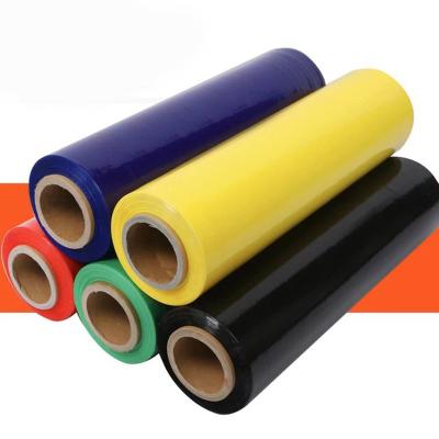 China Colourful Plastic 80 Gauge Stretch Wrap Film Jumbo Roll for sale