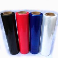 China Colorful Plastic Wrap LLdpe Stretch Film Roll Jumbo Packaging 500mm for sale