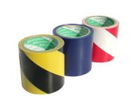 China Red White Stripes PVC Adhesive Tape Plastic Electrical Tape For Insulation 15yard 20yard for sale
