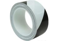 China TUV Polyvinyl Chloride PVC Adhesive Tape 50mm Black White Stripes for sale