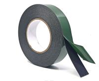China PE Double Sided 10mm Foam Tap Green Film Strong Sponge for sale