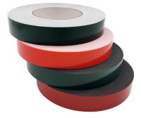 China 10mm 15m PE Red Black Double Sided Foam Tape Film High Density for sale