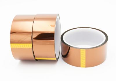 China 50mm High Temperature Polyimide Adhesive Tape For Powder Coating PCB Solder Masking for sale