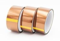 China 50mm High Temperature Polyimide Adhesive Tape For Powder Coating PCB Solder Masking for sale
