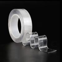 China Double Sided Clear Nano White Acrylic Tape Untraceable Reusable for sale