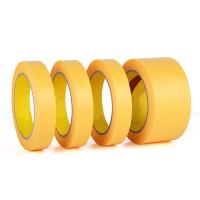 China 12mm-72mm Industrial Masking Gold Painters Tape High Temperature Spray Painting Protection for sale