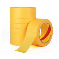 China 12mm-72mm Industrial Masking Gold Painters Tape High Temperature Spray Painting Protection for sale