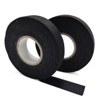 China Black Flannelette Packing Adhesive Tape Wire Harness Cloth Tape 15m for sale