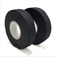 China Black Flannelette Packing Adhesive Tape Wire Harness Cloth Tape 15m for sale