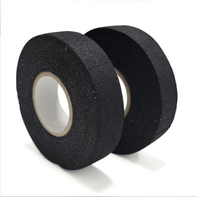 China Black Flannelette Packing Adhesive Tape Wire Harness Cloth Tape 15m for sale