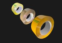 China 45 - 50um Thickness Transparent No Noise Acrylic Water Glue Bopp Silent Packing Tape for sale