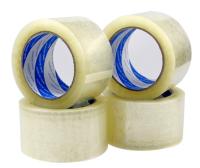 China 45um Thickness 100 Yard Transparent No Noise Hot Melt Adhesive Bopp Silent Packing Adhesive Tape for sale