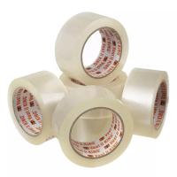 China 50mic Clear Transparent Bopp Packing Water Activated Adhesive Packaging Tape for sale