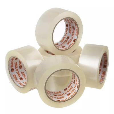 China 50mic Clear Transparent Bopp Packing Water Activated Adhesive Packaging Tape for sale
