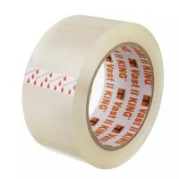 China 40mic 48mm*100yards Water Activated Clear Transparent Bopp Packing Adhesive Packaging Tape for sale